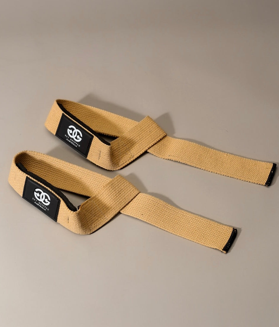 Premium Lifting Straps - Tan – Get Gripped