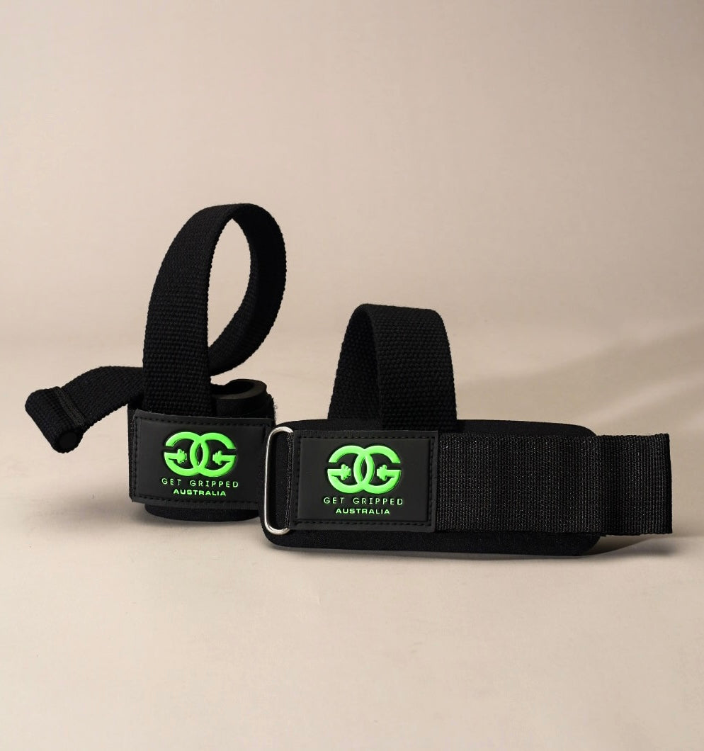 Power Wrist/Lift Straps 2 in 1 - Black | Get Gripped